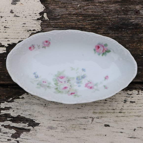 Vintage | Dining | Vintage Zpf Germany Scalloped Floral Butter Bowl ...